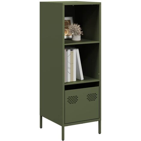 Highboard Olive Green 35x39x103.5 cm Steel vidaXL
