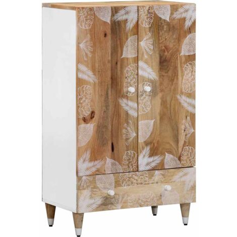 Highboard 60x33.5x100 cm Solid Wood Mango vidaXL