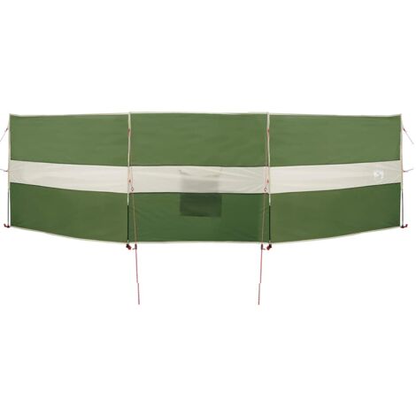 Camping Windbreak Green 490x123 cm Waterproof vidaXL