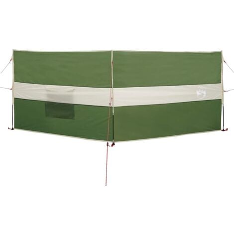 Camping Windbreak Green 344x120 cm Waterproof vidaXL