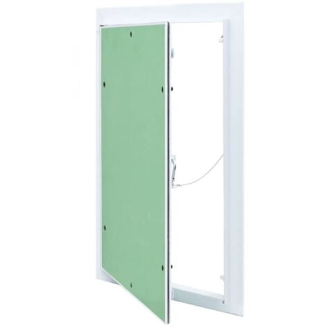 Access Panel White 30 x 45 cm Aluminium and Plasterboard vidaXL