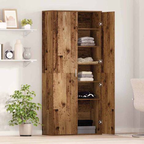 Highboard Old Wood 80 x 35 x 180 cm Engineered wood vidaXL