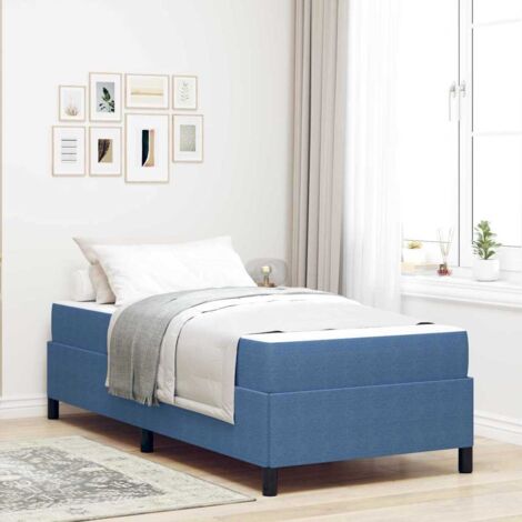 Bed Frame Blue 80 x 200 cm Corduroy fabric vidaXL
