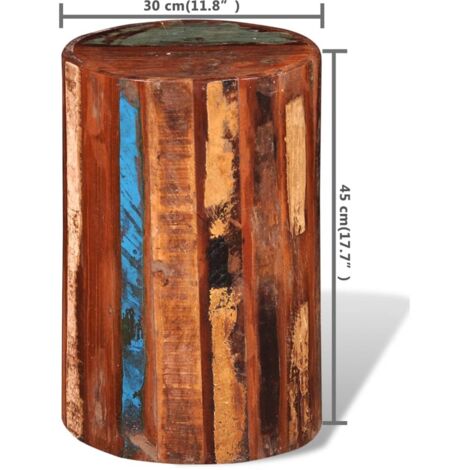 Stool Solid Reclaimed Wood vidaXL