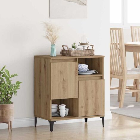 Sideboard Artisan oak 60 x 35 x 70 cm Engineered wood vidaXL