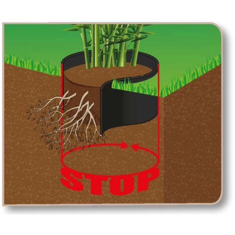 Root Barrier Sheet 0.7 x 3 m HDPE Black 6030226 Nature
