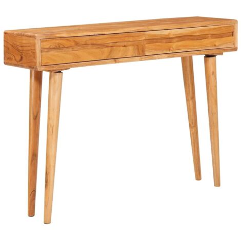 Console Table Brown 110 x 30 x 80 cm Solid Acacia Wood vidaXL