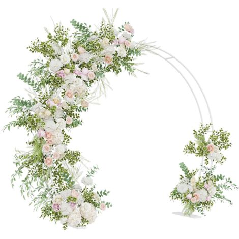 Wedding Arch White 223 x 45 x 201 cm Steel vidaXL