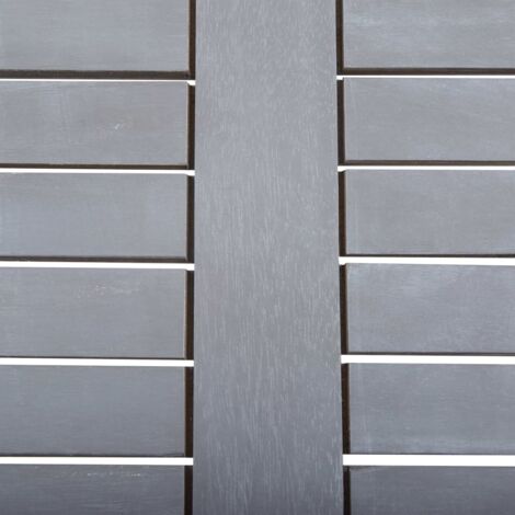 Garden Table Grey 80x80x74 cm Solid Acacia Wood vidaXL