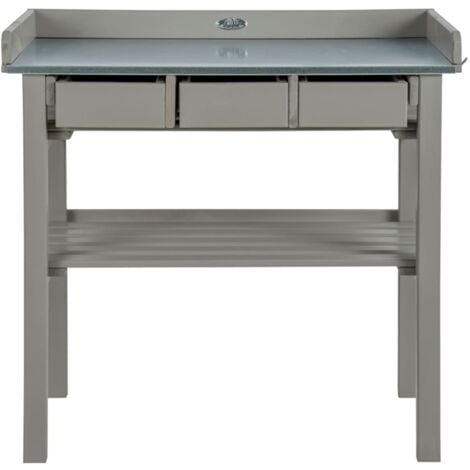 Garden Work Bench Grey CF29G Esschert Design
