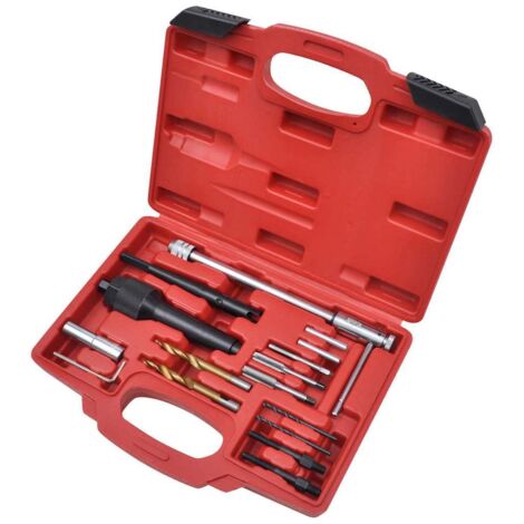 16 pcs Glow Plug Removal Tool Set vidaXL