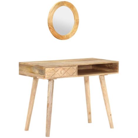 Dressing Table 100x50x76 cm Solid Mango Wood vidaXL