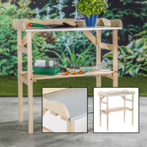 Wooden Planting Table 82x38x78 cm HI