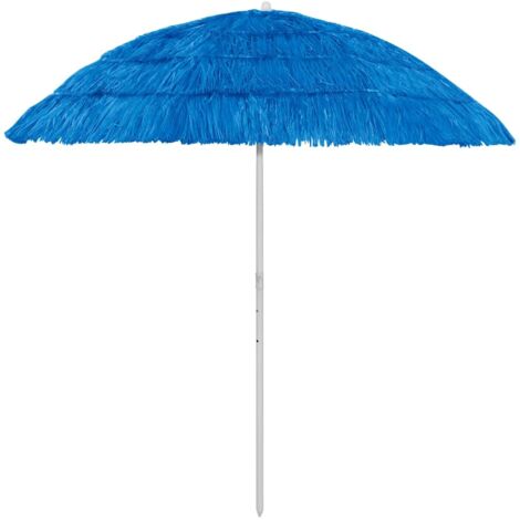Hawaii Beach Parasol Blue 240 cm vidaXL