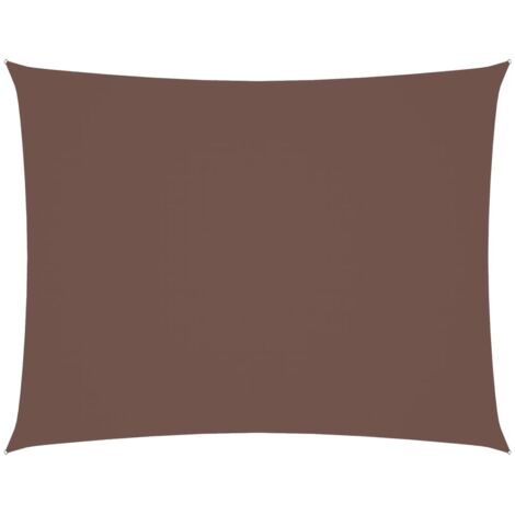 Sunshade Sail Oxford Fabric Rectangular 5x6 m Brown vidaXL