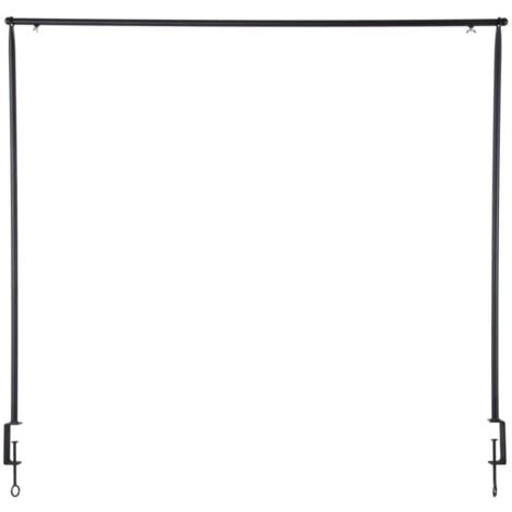 Decorative Table Rod with Clamp Black Esschert Design