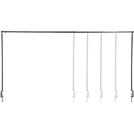 Decorative Table Rod with Clamp Black Esschert Design
