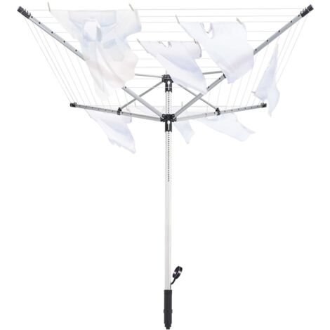 Rotary Clothesline LinoPush 500 Schwarz 85360 Leifheit