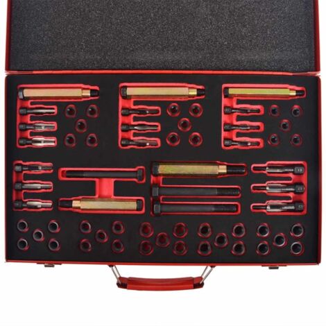 63 Piece Glow Plug Thread Repair Kit M8 M9 M10 M12 vidaXL