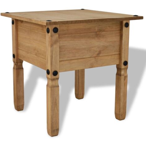 Side Table Mexican Pine Corona Range 53.5x53.5x55 cm vidaXL