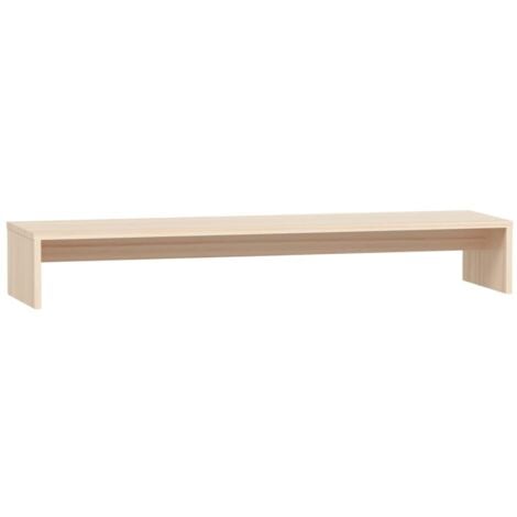 Monitor Stand 100x27x15 cm Solid Wood Pine vidaXL