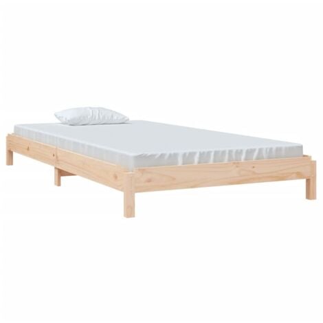 Stack Bed without Mattress 80x200 cm Solid Wood Pine vidaXL