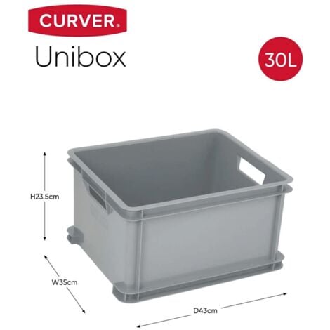 Storage Box Unibox L 30L Grey Curver