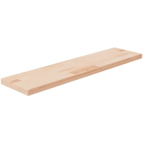 Shelf Board 80x20x2.5 cm Untreated Solid Wood Oak vidaXL