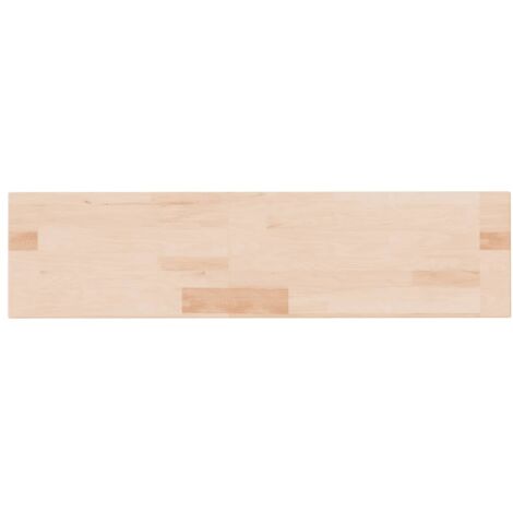 Shelf Board 80x20x2.5 cm Untreated Solid Wood Oak vidaXL