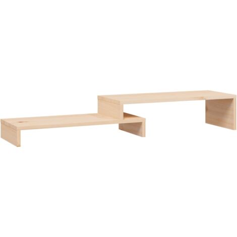 Monitor Stand (52-101)x22x14 cm Solid Wood Pine vidaXL