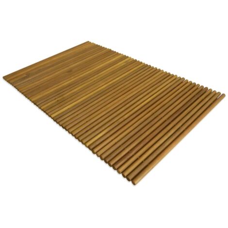 Bath Mat Acacia Wood 80x50 cm vidaXL