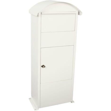 Parcel Mailbox Victorian White V-Part