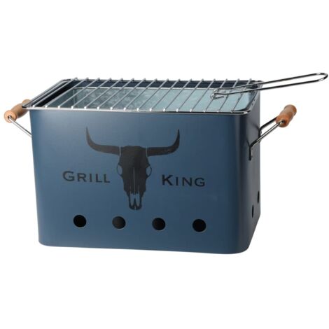 BBQ Grill Rectangular Matte Dark Blue ProGarden