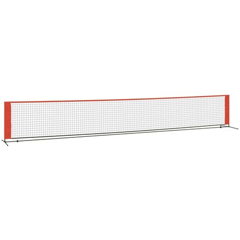 Tennis Net Black and Red 600x100x87 cm Polyester vidaXL