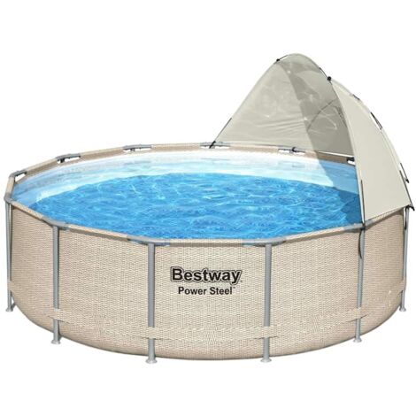 Above Ground Pool Canopy White Bestway