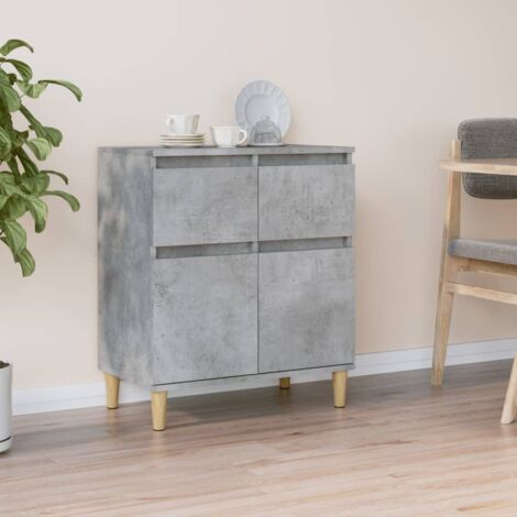 Sideboard Concrete Grey 60x35x70 cm Engineered Wood vidaXL