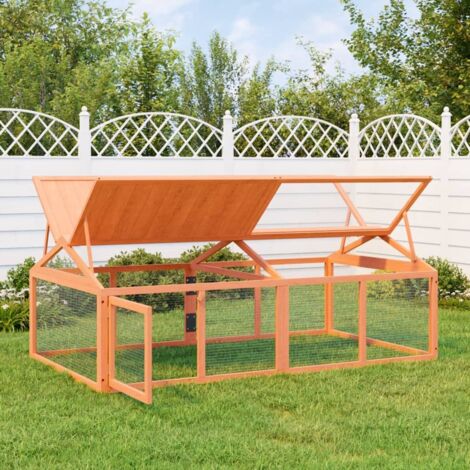 Run Box Brown 200x112.5x74 cm Solid Wood Pine vidaXL