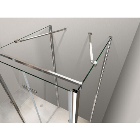 NALA Duschbox in U-Form mit faltbarer Buchöffnung im Paketstil H.190 ...