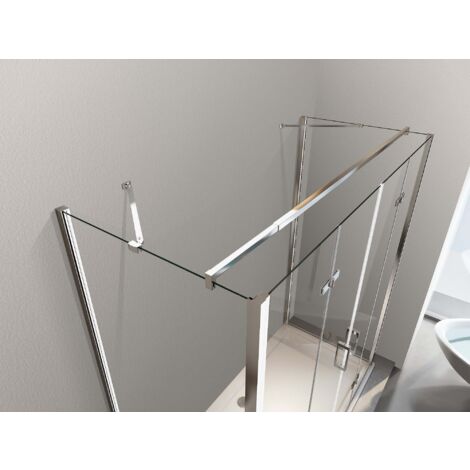 NALA Duschbox in U-Form mit freiem Eingang und vollständiger zentraler ...