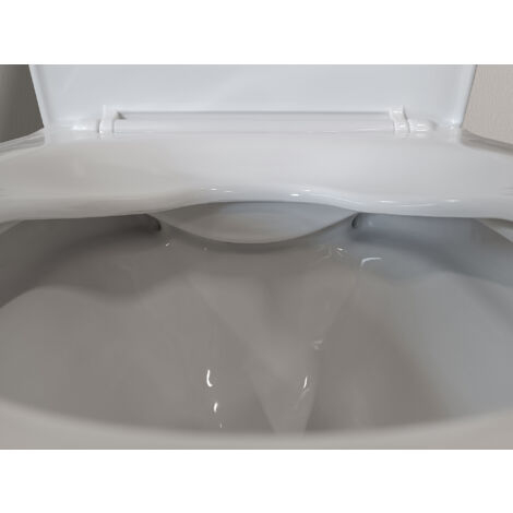NALA Moon Paar bodenstehende Sanitäranlagen ohne Spülrand mit Rimless ...