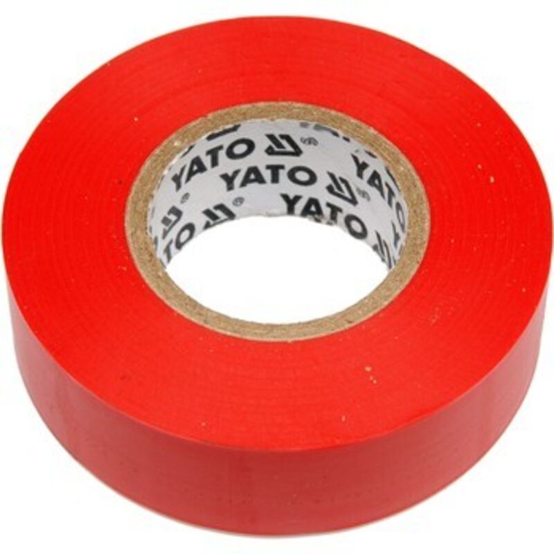 YATO Elektro-Isolierband 19mm - rot, 20m, feste Isolierung