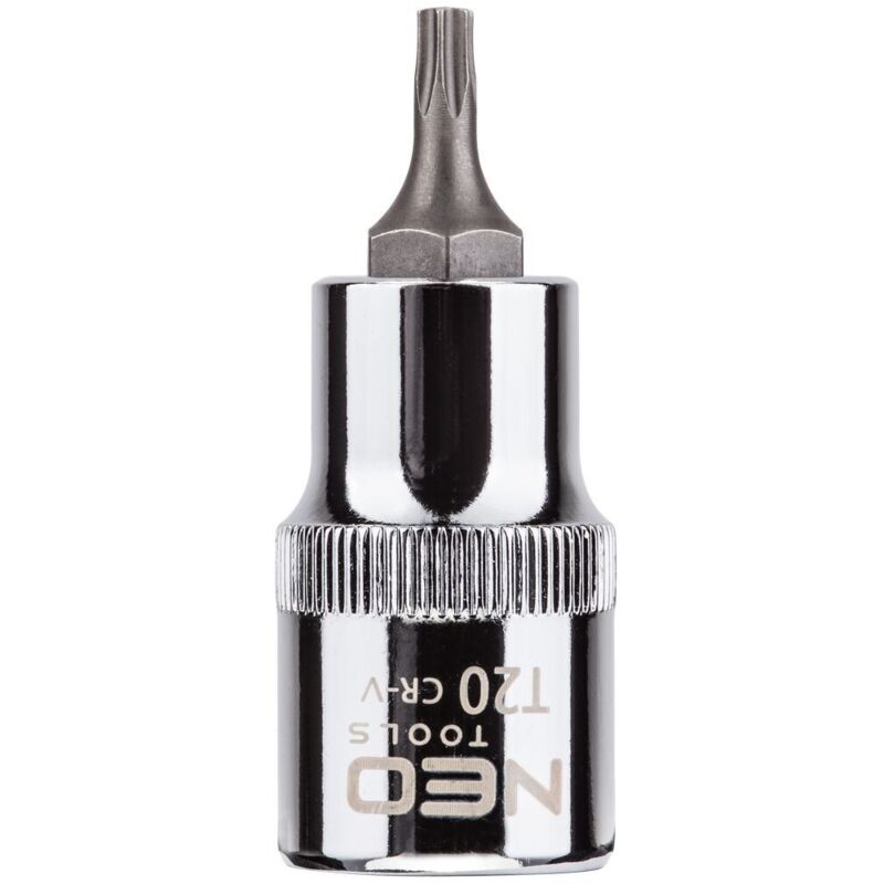 NEO Torx T20 Bit, 55 mm - 1/2"-Steckschlüssel, Chrom-Vanadium-Stahl