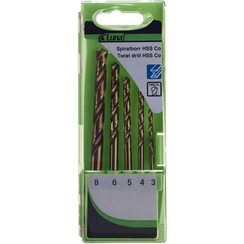 Luna 5-teiliges Kobalt-Bohrer-Set