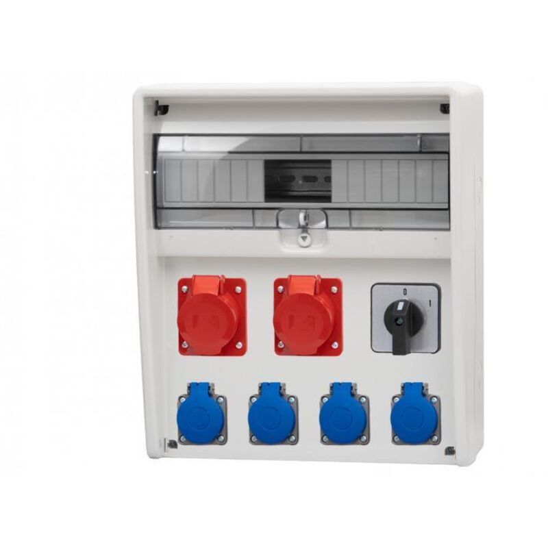 Verteiler 17M ULISSE 16A/5P, 32A/5P, 4x230V, 0/1 IP65