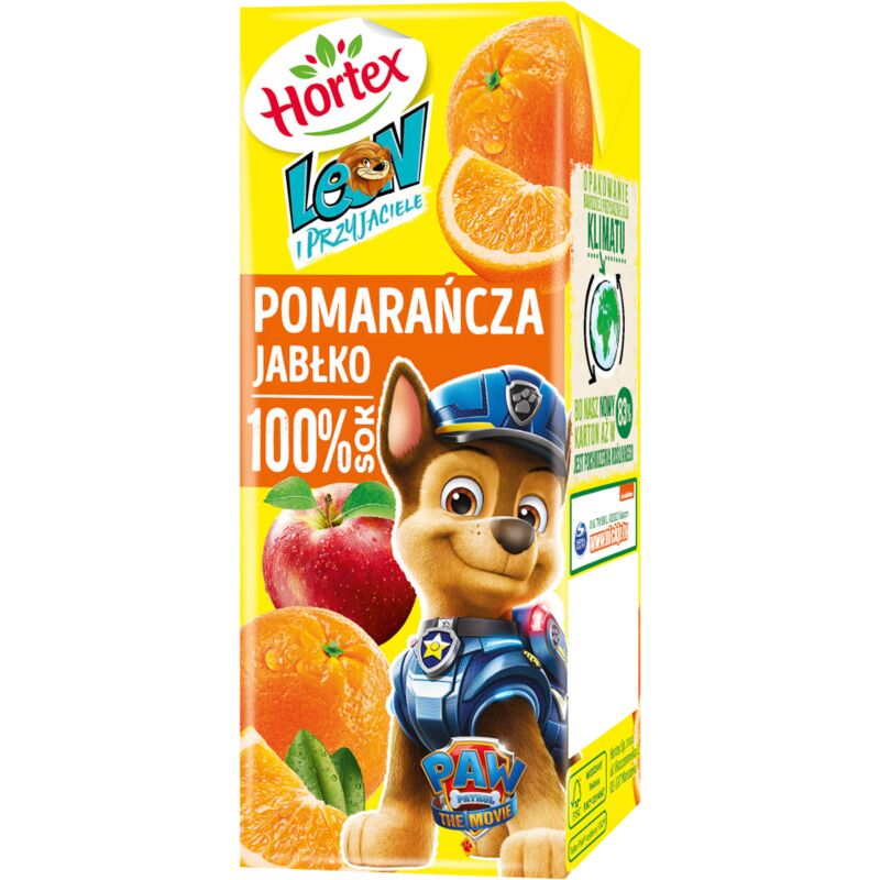 Hortex Leon and Friends Orangen-Apfelsaft 100%, 200ml - für Kinder