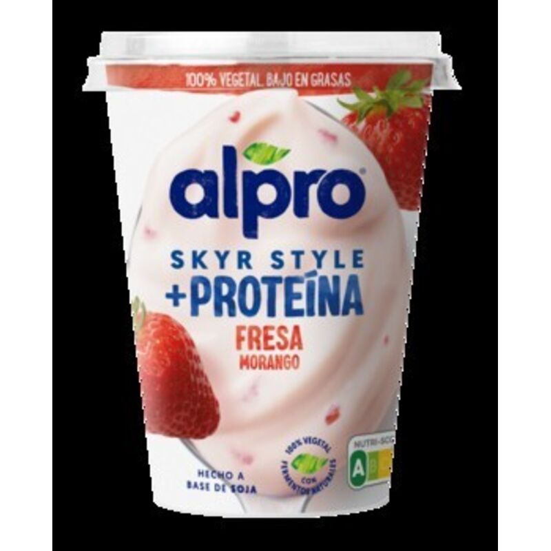 Selgros111 Alpro Skyr Style Protein Erdbeere – Veganer Skyr-Joghurt
