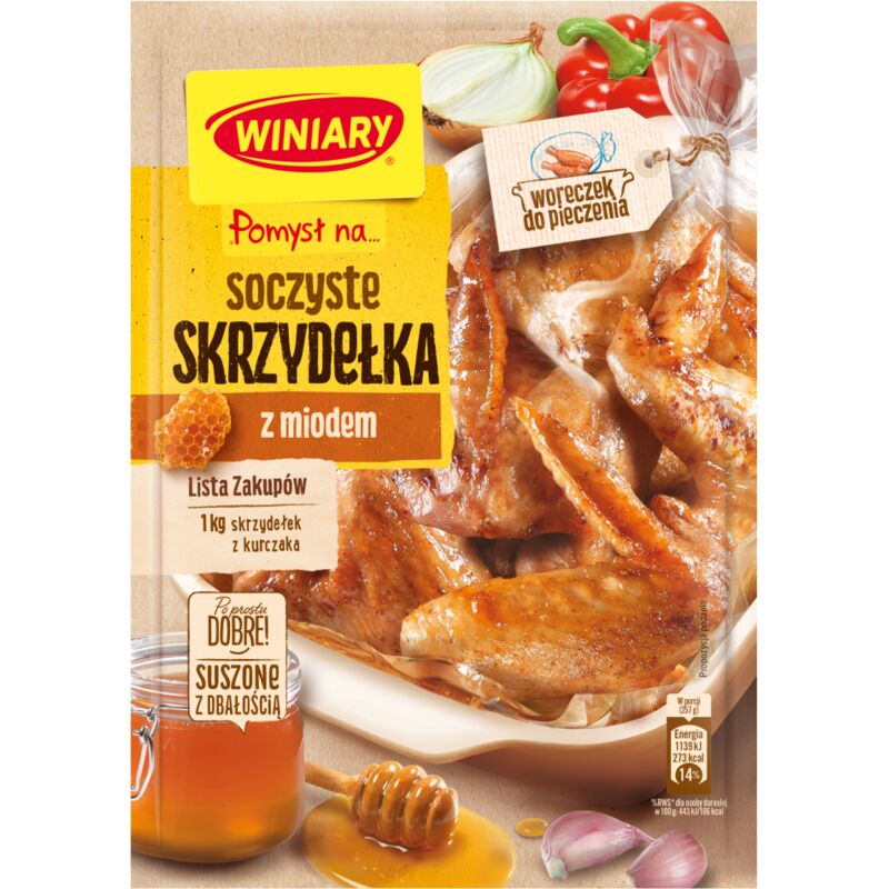Winiary Idee für... Saftige Flügel mit Honig 28 G