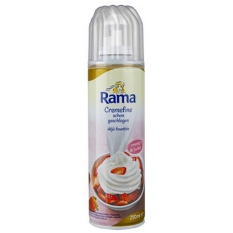 Cremefine Spray 250 ml - Schlagsahne zum Dekorieren und für Getränke