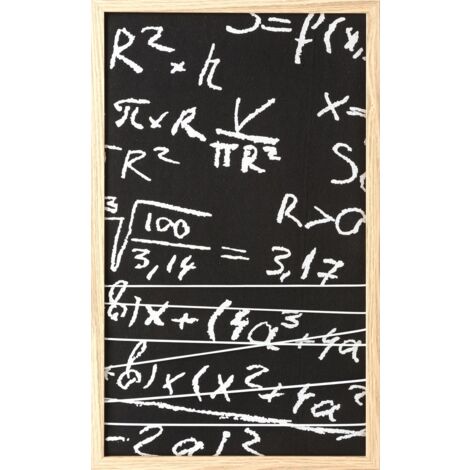 BILD MATH (1) 33 X 1 X 55 CM SCHWARZ