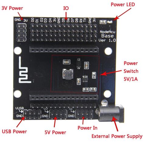 Shield ESP8266 NodeMcu WiFi I/O Breakout Board